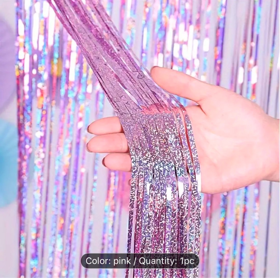 Vibrant Laser Balloon-Themed Streamer Set - Reflective Foil Fringe ...