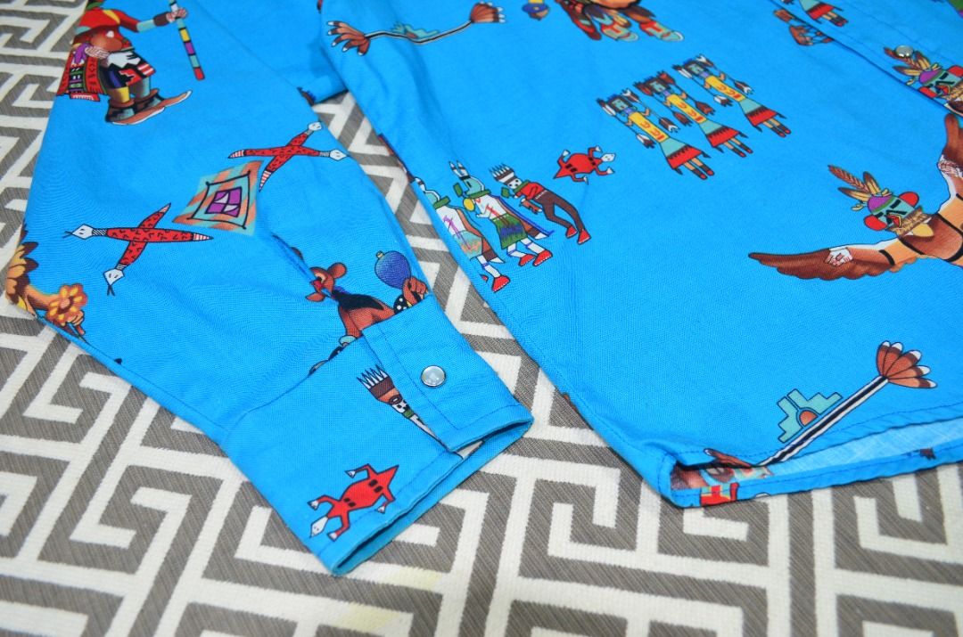 Vintage Caravan Western Apparel Indian kachina Women's Button Down ...