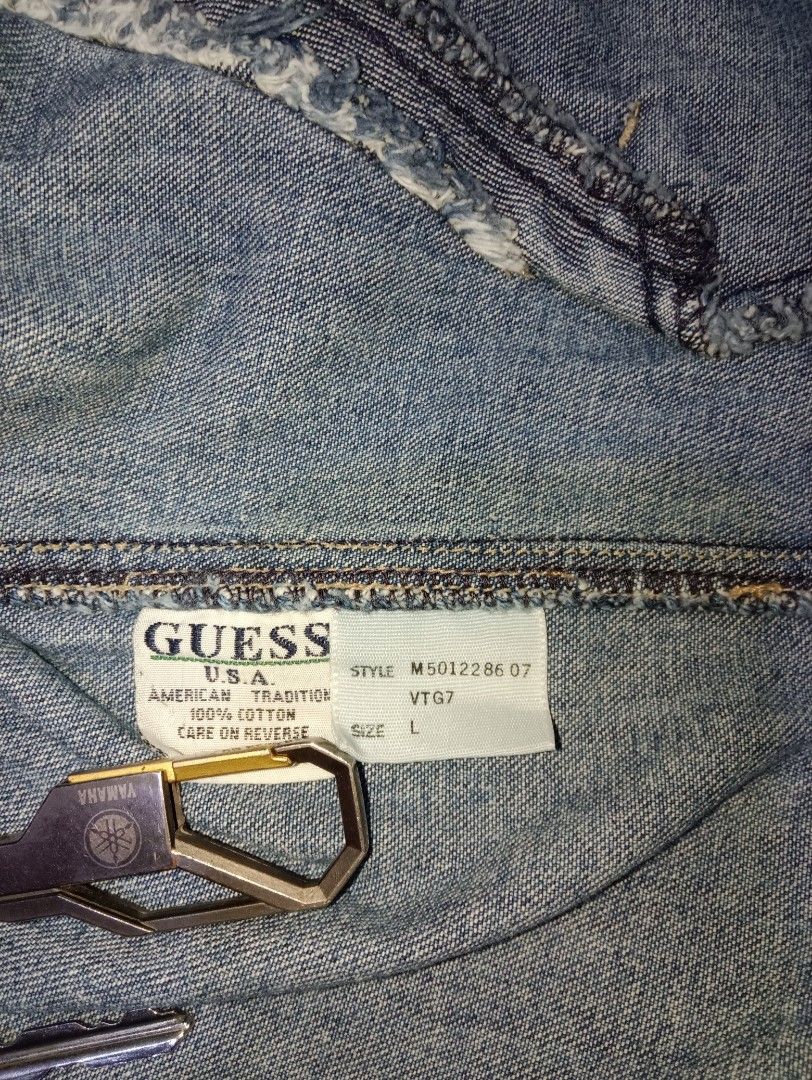 Vintage Guess Denim Jacket, Men's Fashion, Coats, Jackets and Outerwear ...