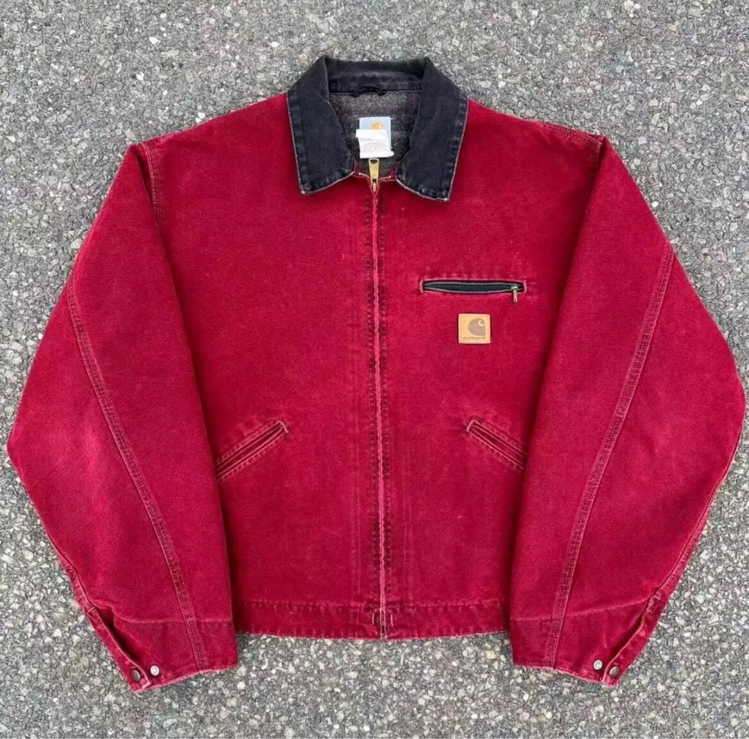 1 of 1 in PH. Carhartt J97 Detroit Crimson, Men's Fashion, Coats ...