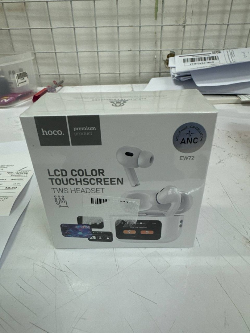 | Hoco EW72 ANC TWS Earbuds with HD Color Display | Bluetooth V5.4 ...