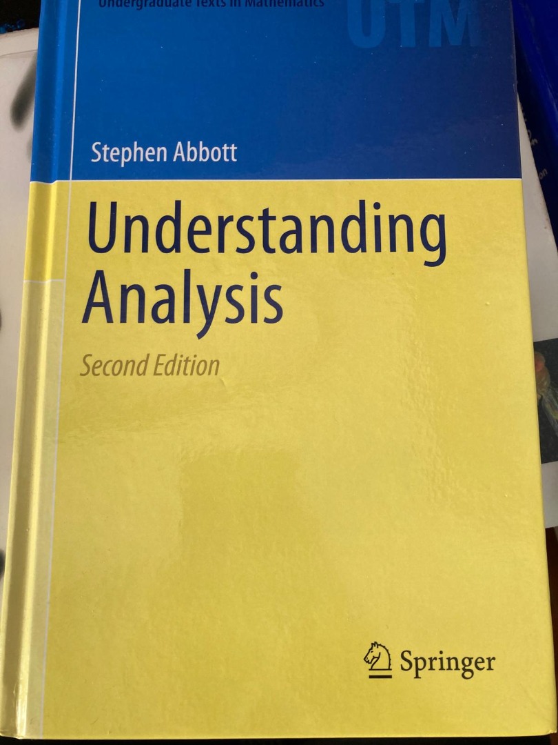 Abbott Understanding Analysis (Undergraduate Texts in Mathematics) 2nd ...