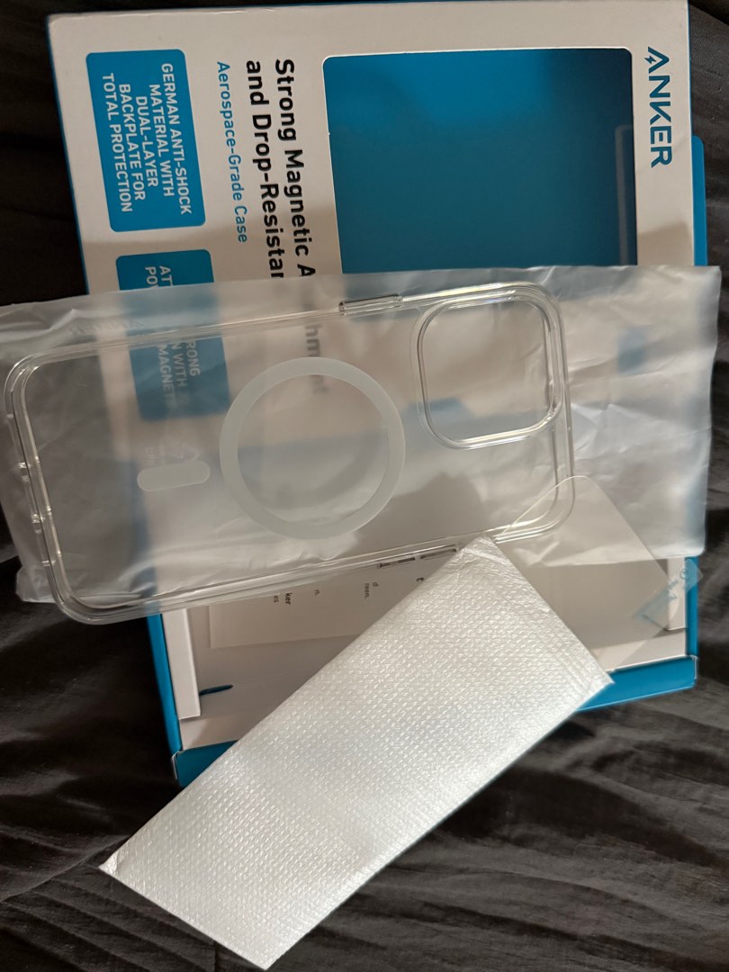 ANKER 15 pro max Free Anker tempered, Mobile Phones & Gadgets, Mobile & Gadget Accessories ...