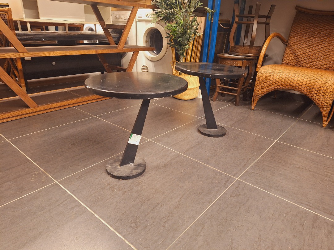 Artisan Black Steel Oblique Side Table* | Meja Sisi Besi Keluli Serong ...