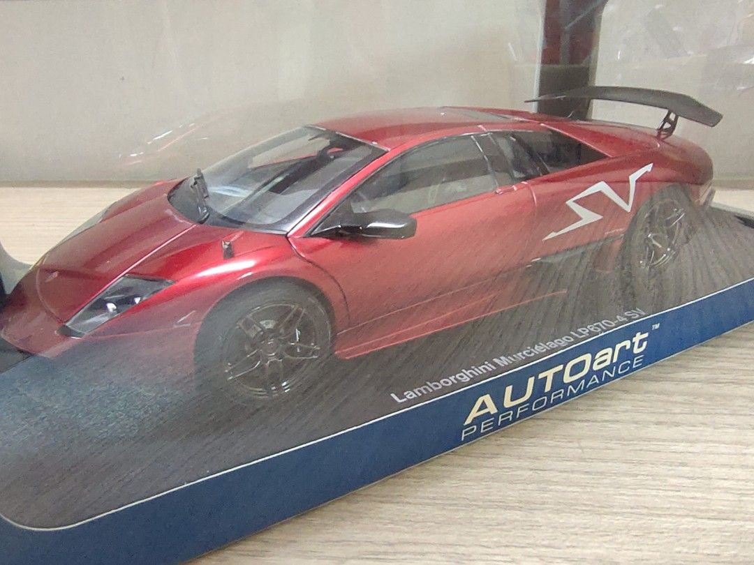 Autoart Lamborghini Murcielago LP670-4 SV (Rosso Efesto) 1/18 not LCD ...