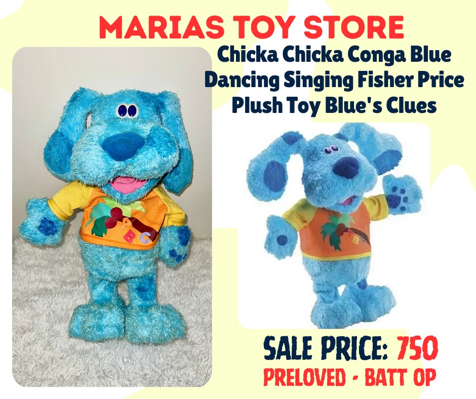 Blues Clues Chicka chicka conga dancing blue, Hobbies & Toys, Toys ...