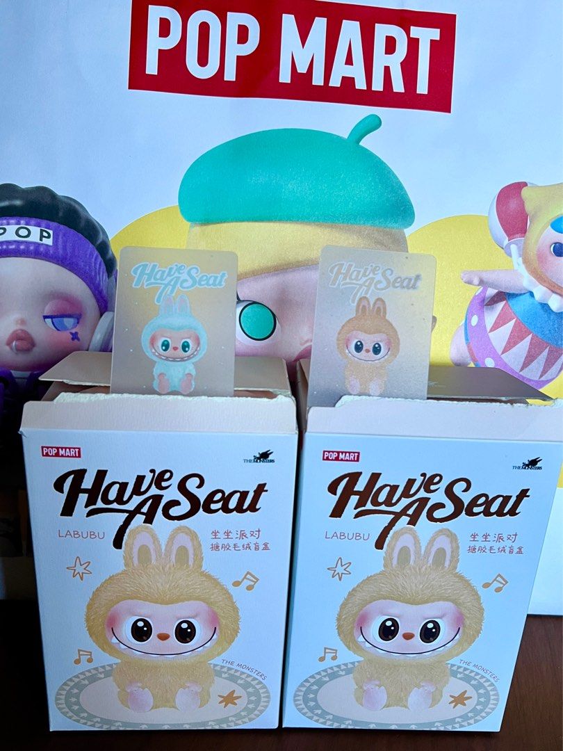 [BNIF] Popmart Have a Seat - The Monsters / Labubu V2 (BaBa / QuQu), Hobbies & Toys, Toys ...