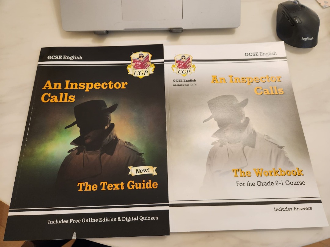 CGP GCSE English An Inspector Calls The Text Guide and The Workbook, 興趣及遊戲, 書本 & 文具, 教科書 - Carousell