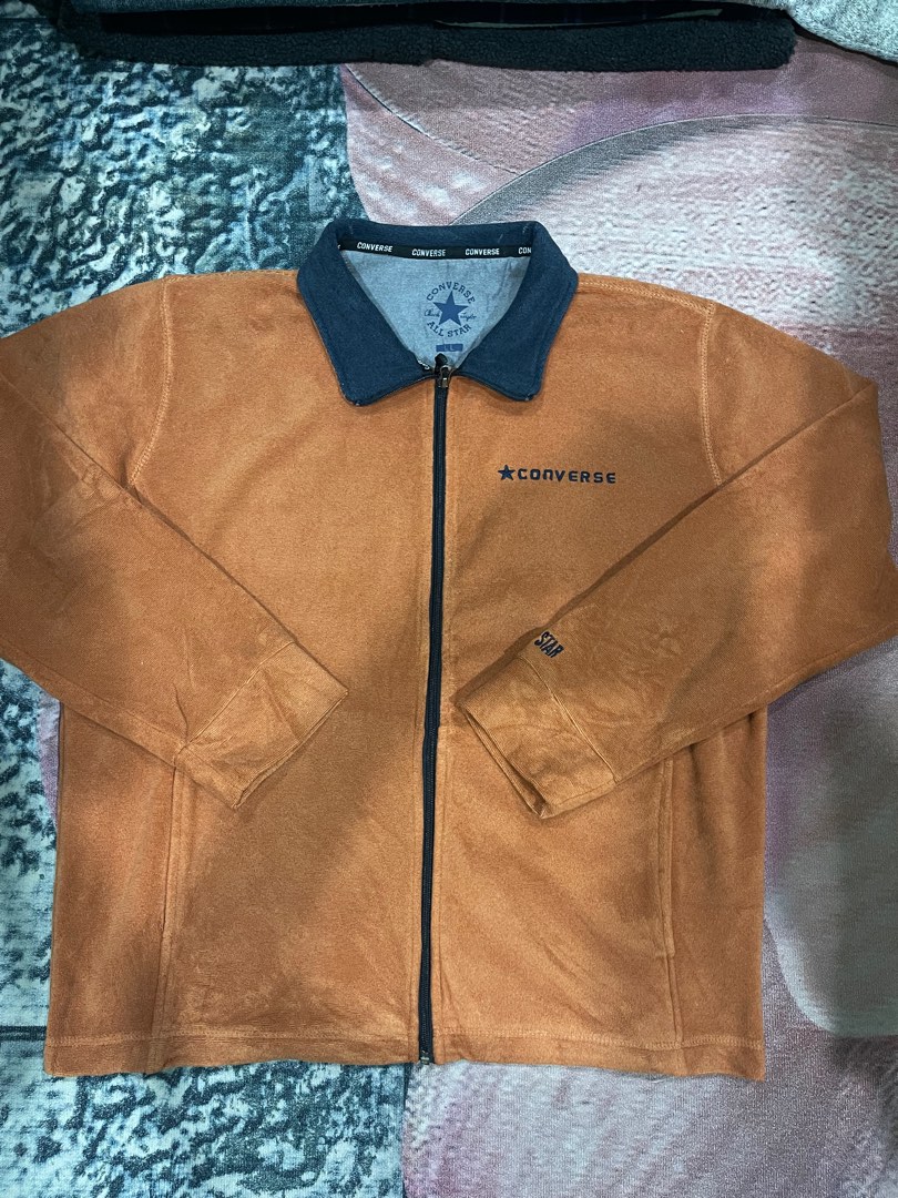 converse fleece boxy jacket, Men's Fashion, Coats, Jackets and ...