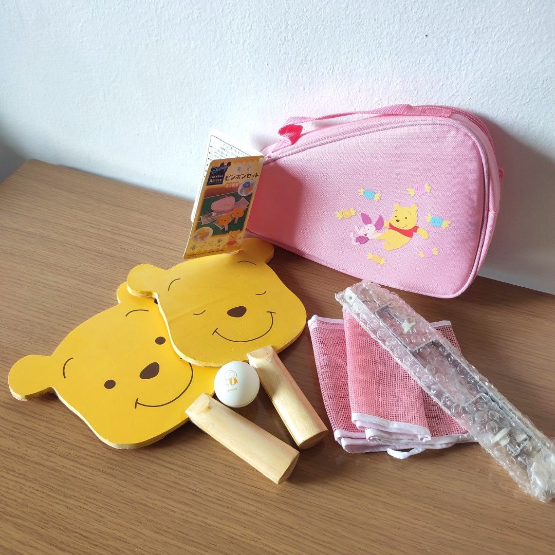 Disney Pooh Ping Pong Set, Hobbies & Toys, Toys & Games on Carousell