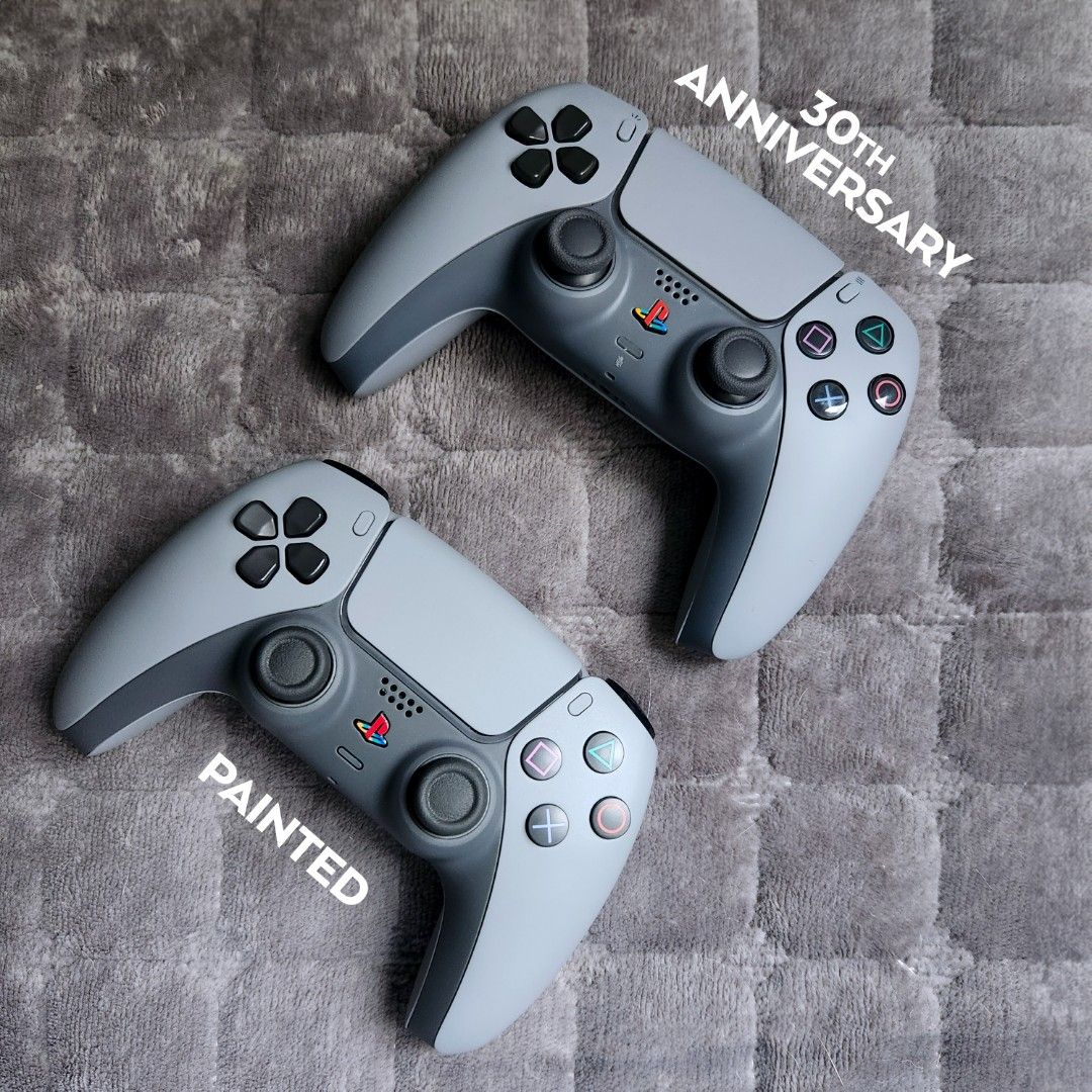 PS5 DualSense Custom Painting 30th Anniversary, PS2 Black, Video Gaming ...