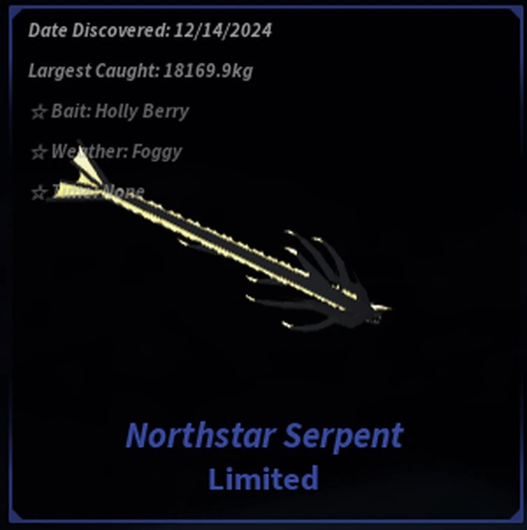 Fisch LIMITED NORTHSTAR SERPENT CHRISTMAS 2024 UPDATE, Video Gaming, Gaming Accessories, In-Game ...
