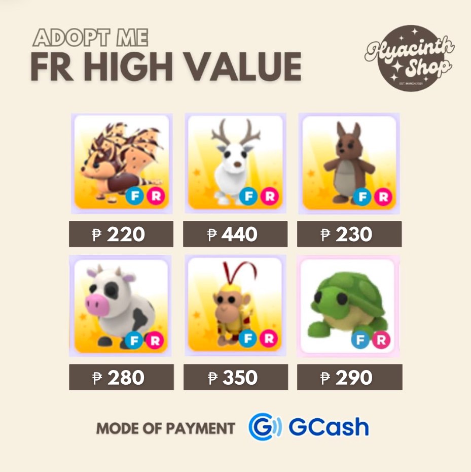FR High Value Pets Adopt Me (Cow, Arctic Reindeer, CCBD, Turtle ...