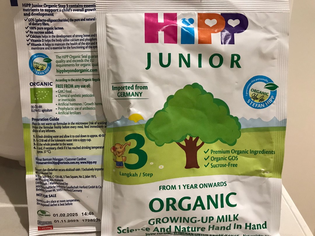 Hipp Junior 1-3 years Step 3 Travel Pack 34g Exp 02/2025, Babies & Kids ...