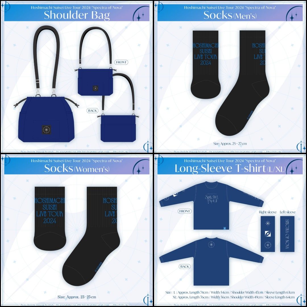[Hololive] Hoshimachi Suisei Spectra of Nova Concert Merch Full List ...