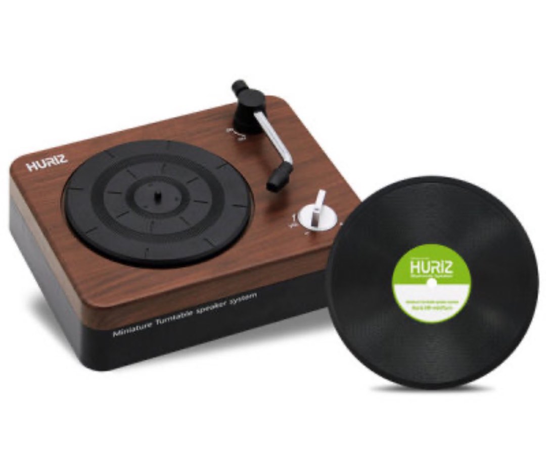 HURIZ MINI TURNTABLE BLUETOOTH SPEAKER - BTS, Audio, Soundbars ...