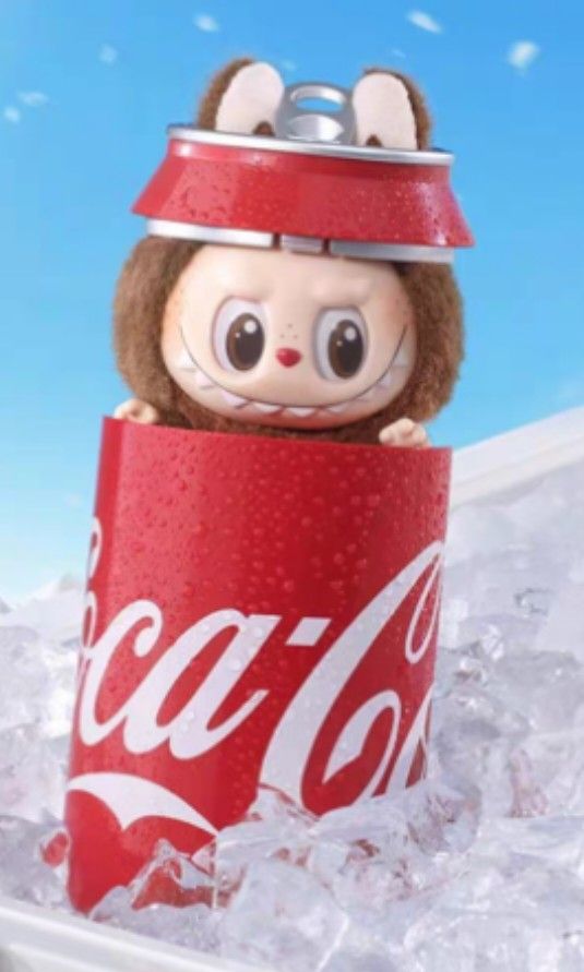 labubu coca cola the monsters vinyl face plush doll blind box, Hobbies ...