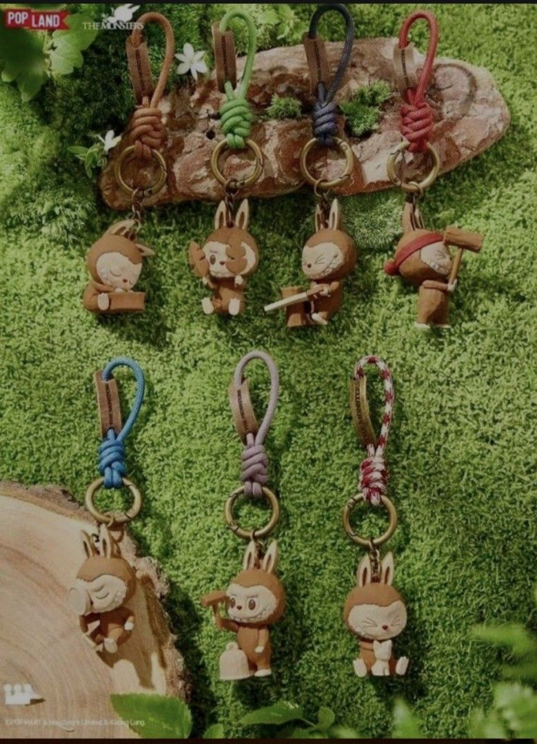 Labubu Timber Workshop Keychain (Full Set Unopened) (Popland Exclusive ...