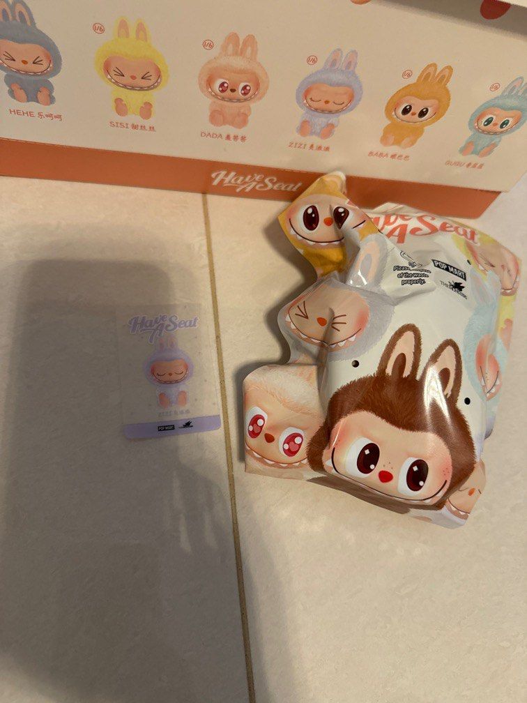 Labubu version 2 ( Have a seat ), Hobbies & Toys, Toys & Games on Carousell