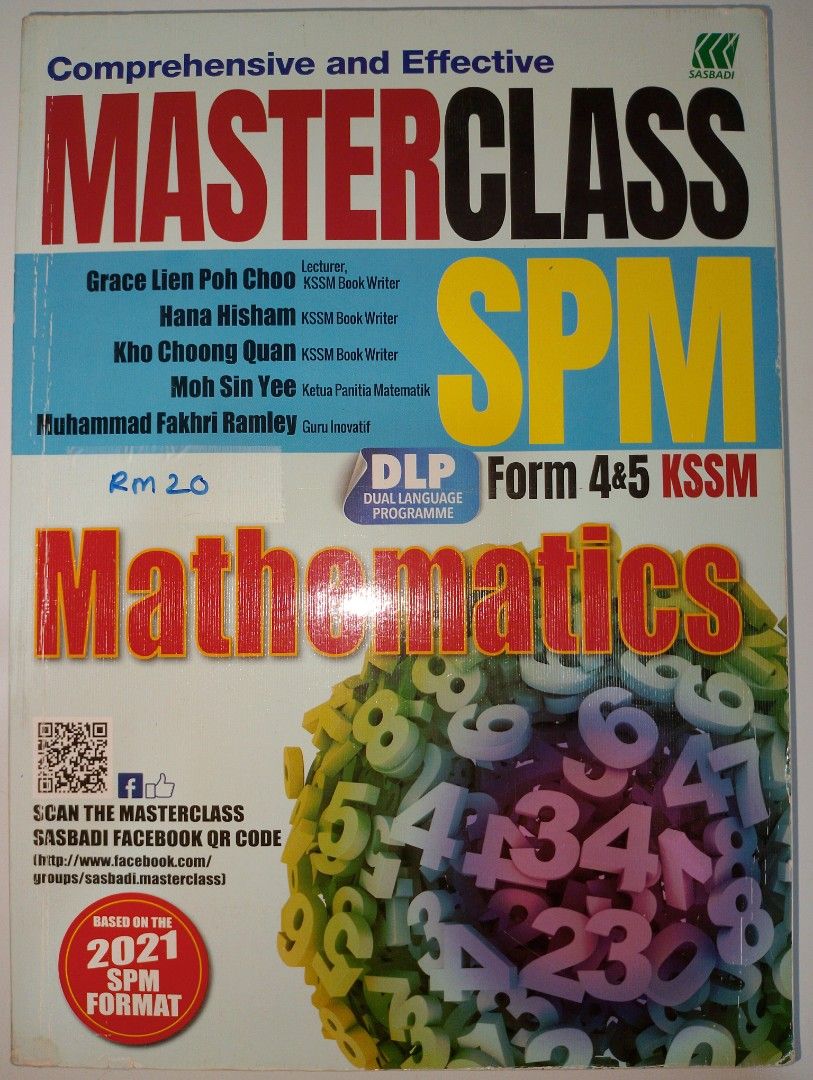 Masterclass SPM KSSM Form 4&5 Biology, Addmath, Math & Chemistry ...