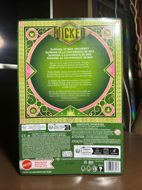 Mattel Wicked Movie Elphaba Collectible Fashion Doll - URL MISPRINT ...