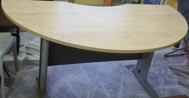 Meja Semi-circle/halfmoon office table, Furniture & Home Living ...