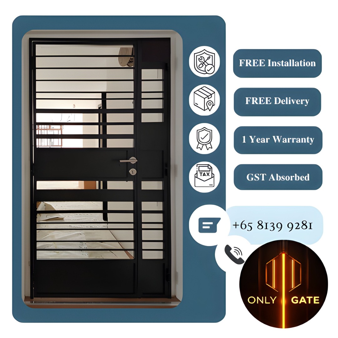 Mild Steel Gate / HDB gate / BTO Gate / Condo gate / Factory Gate ...