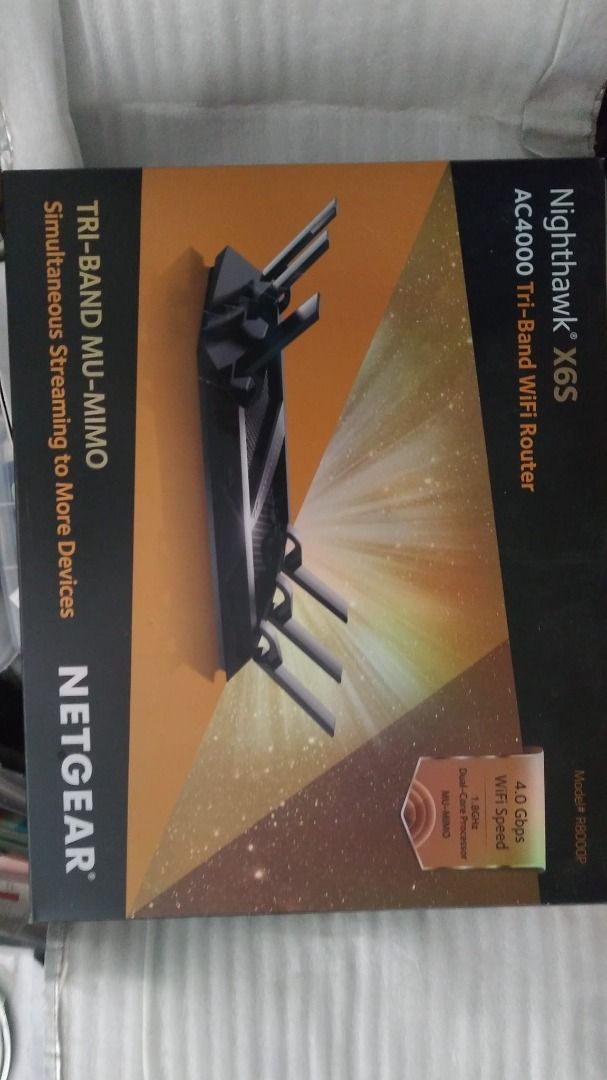 NETGEAR Nighthawk X6S Smart Wi-Fi Tri-Band Wireless Router R8000P ...