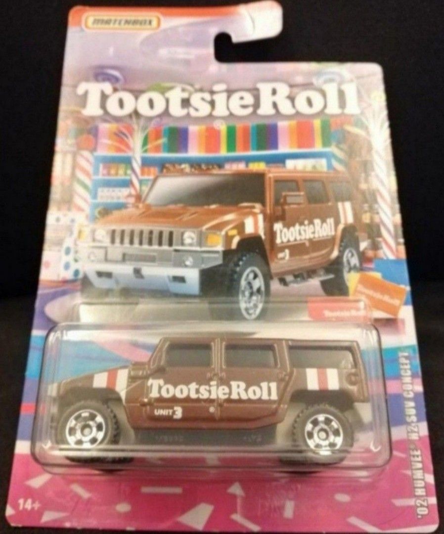 New '02 Humvee H2 SUV Concept Tootsie Roll Unit 3 Matchbox Match Box ...