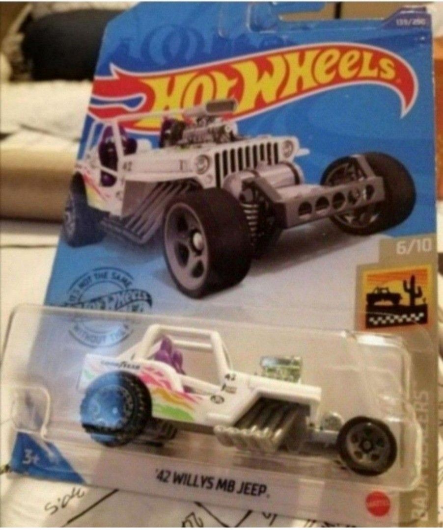 New '42 Willys MB Jeep White Baja Blazers Hot Wheels Hotwheels Truck ...