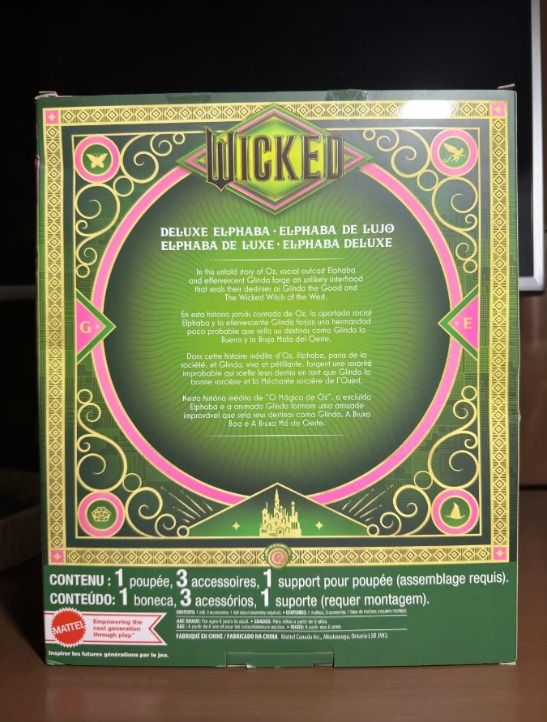 NEW Collectible Wicked Movie DELUXE ELPHABA Barbie Doll URL BOX ERROR ...