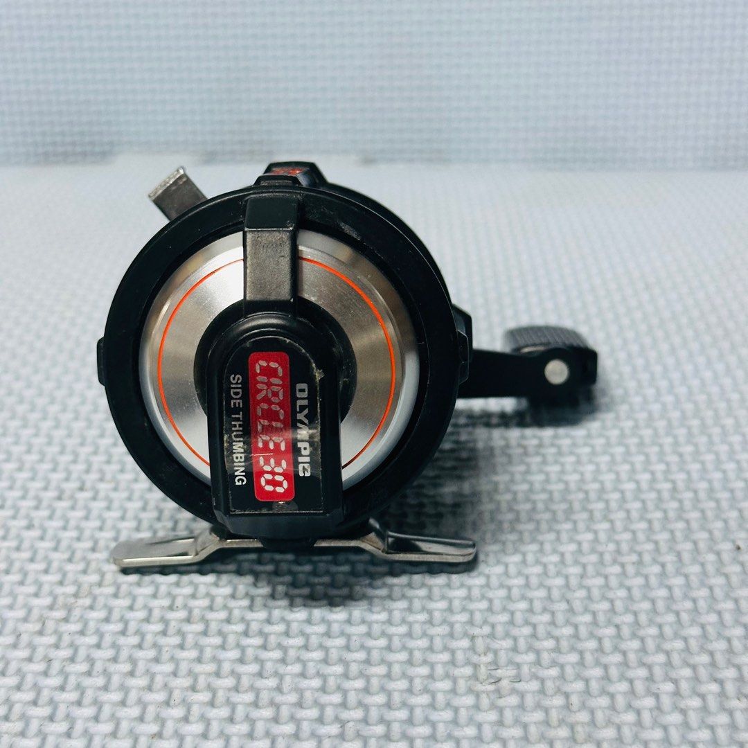 OLYMPIC CIRCLE 30 Side Thumbing Overhead Fishing Reel / Casting from Japan - PreOwned Good ...