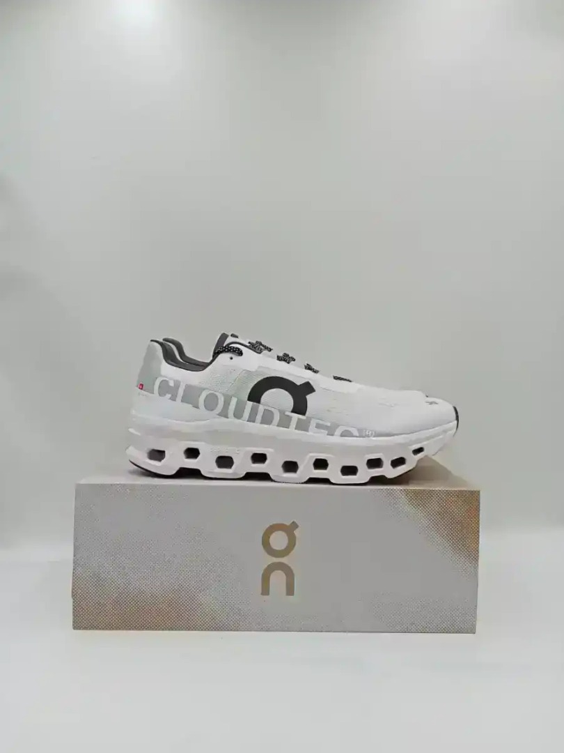 On Running Cloudmonster All White (61.98434), Men's Fashion, Footwear ...
