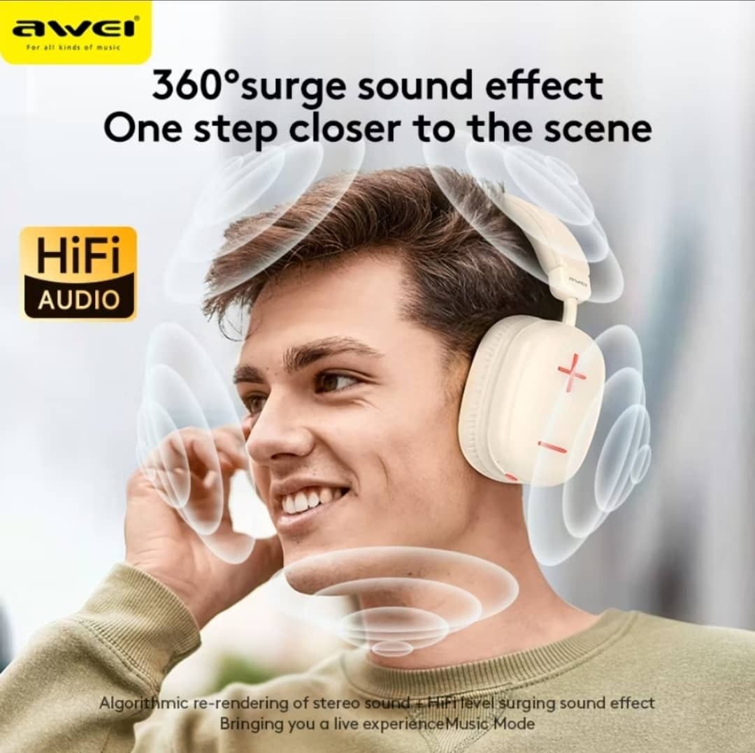 Original Awei AT6 True Wireless Headphone Bluetooth 5.4 Earphones ...