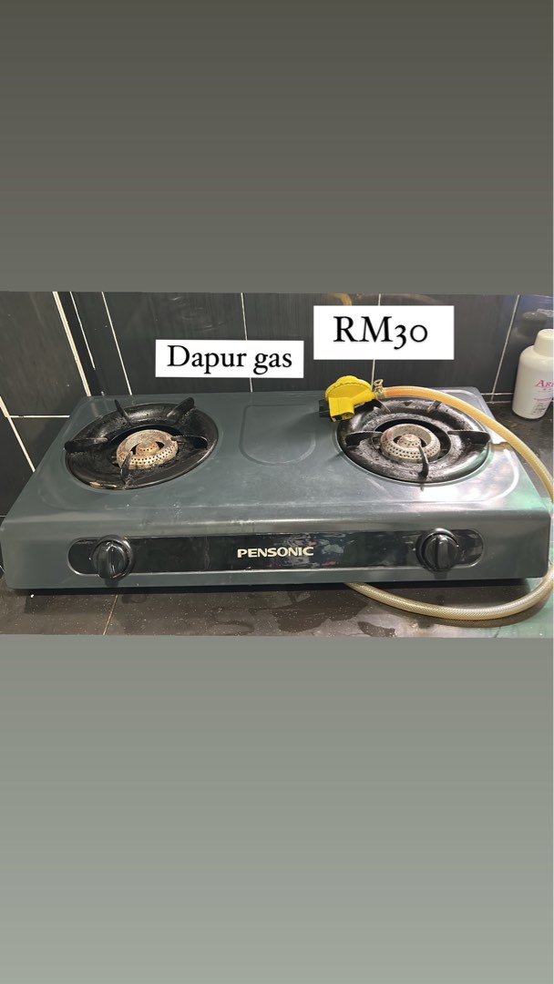 Pensonic double burner gas stove, Furniture & Home Living, Kitchenware ...