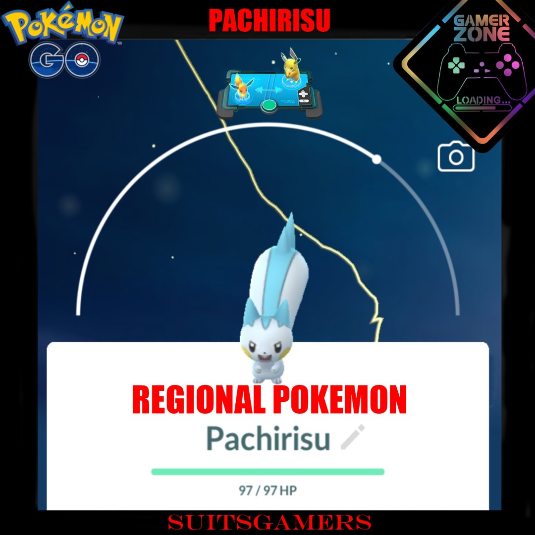Pokemon GO - Pachirisu [REGIONAL POKEMON], Video Gaming, Video Games ...
