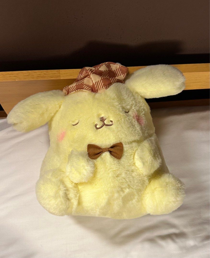 Official Sanrio Pompompurin sleeping plush (can’t be bought through retail), Hobbies & Toys ...