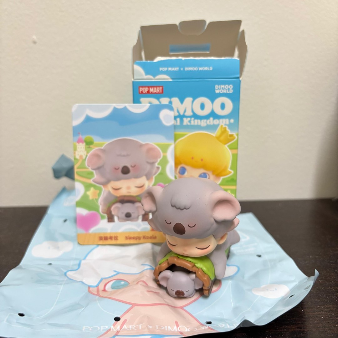 Pop Mart Dimoo Animal Kingdom - Sleepy Koala, Hobbies & Toys, Toys ...