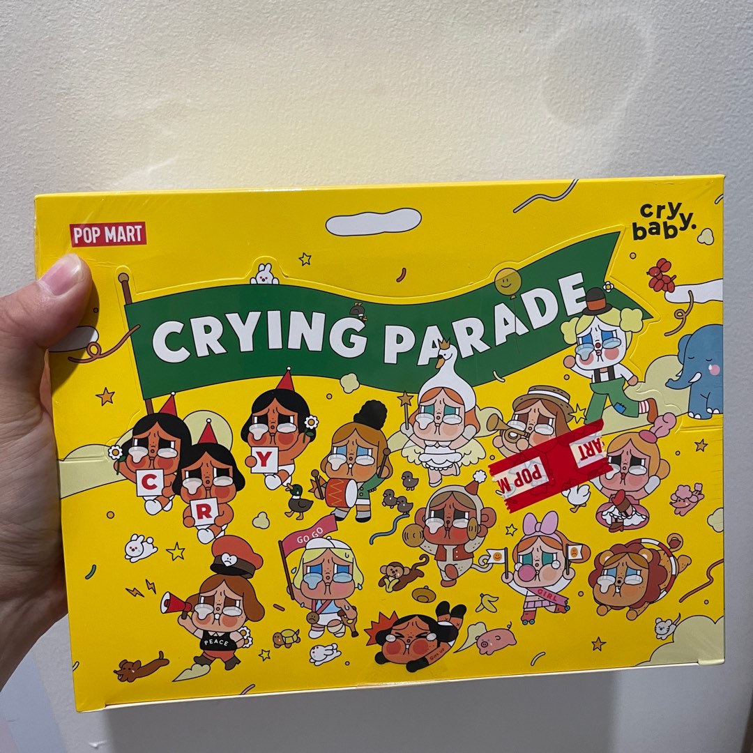 Popmart cry baby crying parade set box, Toys & Collectibles, Mainan di ...