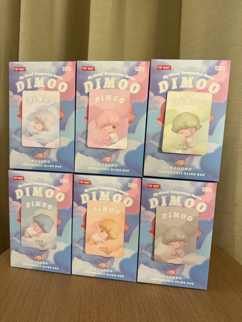 Popmart Dimoo My cloud companion series-cotton doll (pink,white,blue ...
