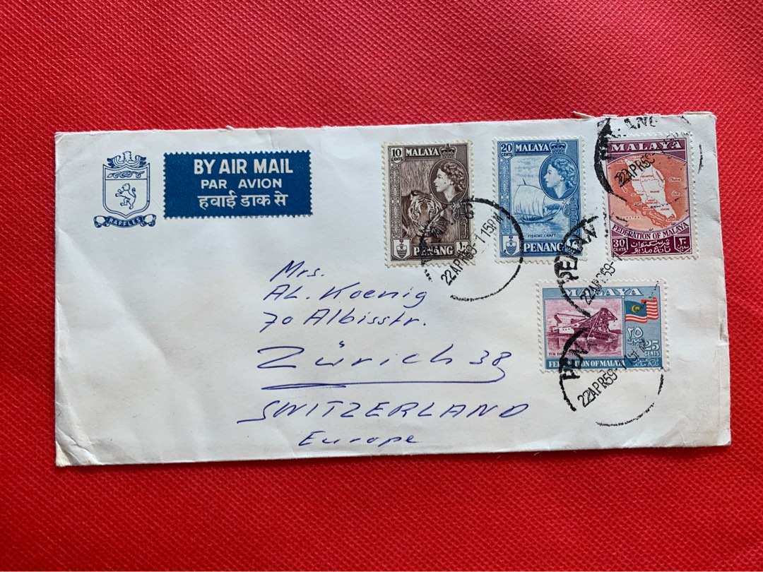 Raffles Hotel PENANG 1959 Cover, Hobbies & Toys, Collectibles ...