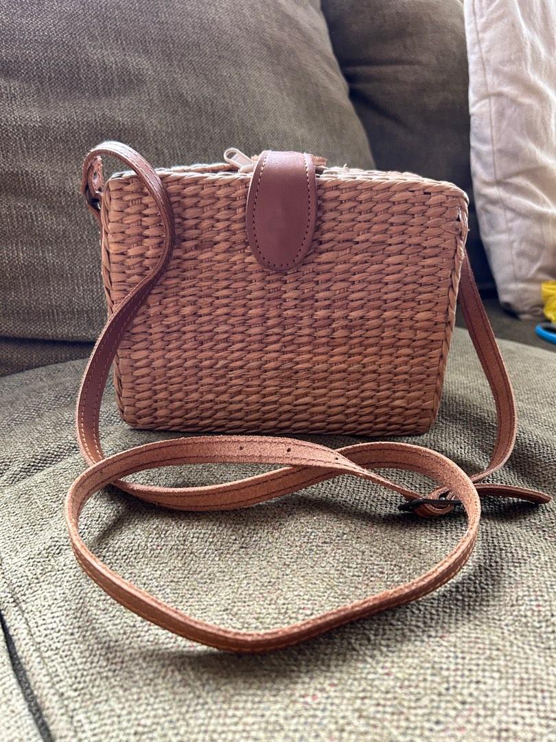 Rattan crossbody bag, Women's Fashion, Bags & Wallets, Cross-body Bags ...