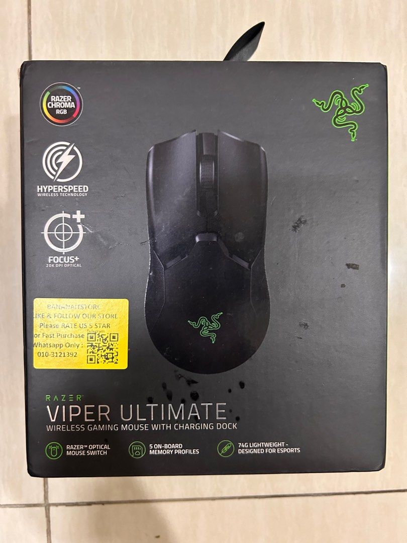 Razer Viper Ultimate Black, Computers & Tech, Parts & Accessories ...