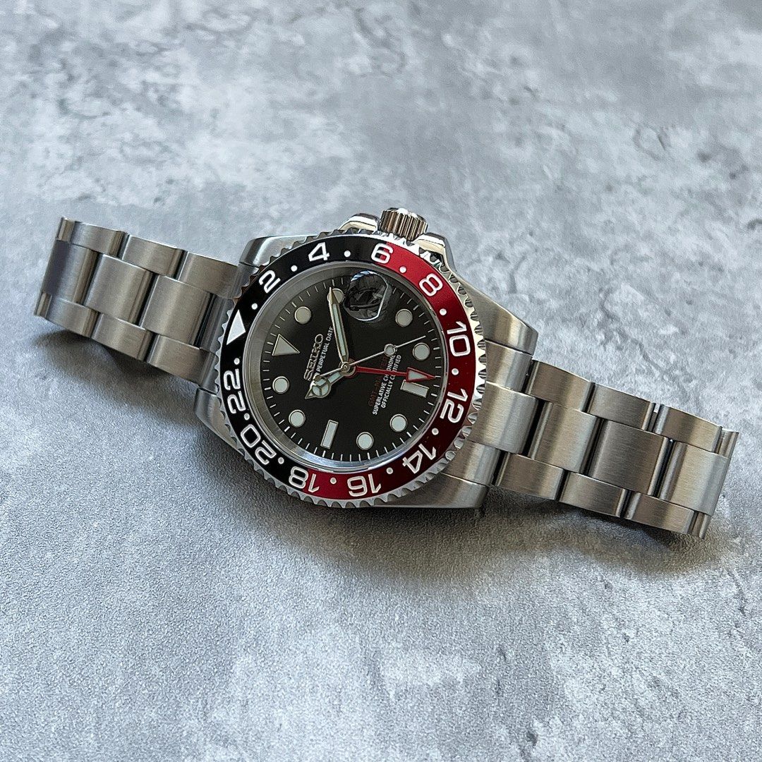 Seiko Coke GMT Mod [Custom Build], Men's Fashion, Watches & Accessories ...