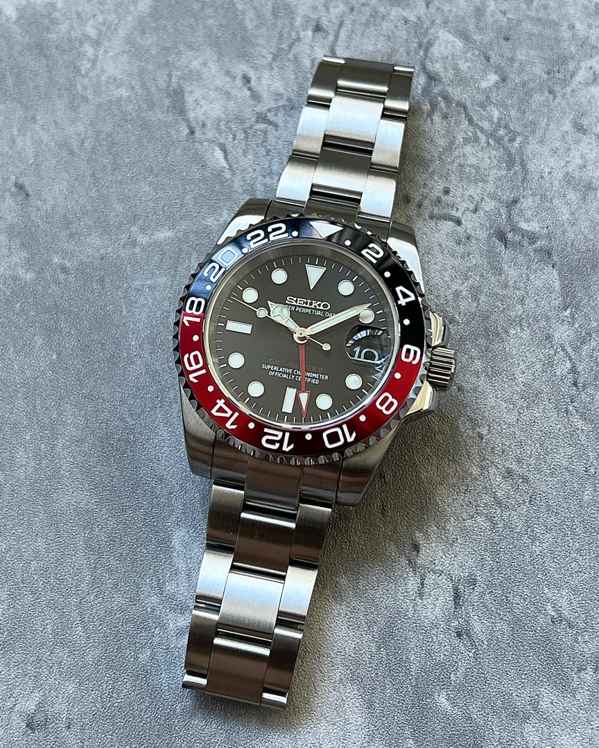 Seiko Coke GMT Mod [Custom Build], Men's Fashion, Watches & Accessories ...