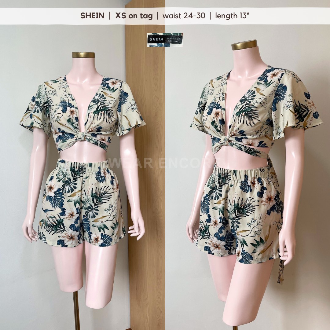 Shein Tropical Coordinates, Women's Fashion, Dresses & Sets, Sets or ...