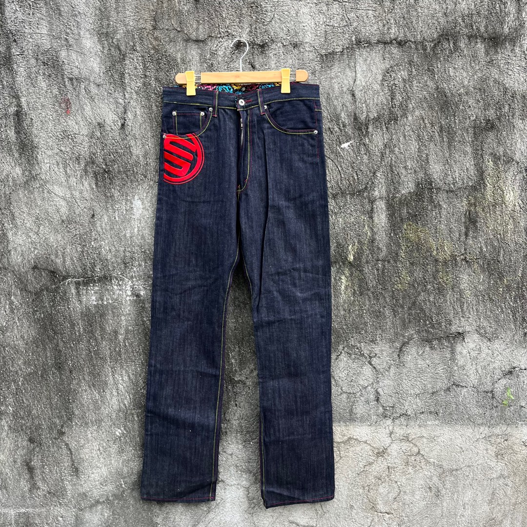 Stage Hyaline of World Embroidered Jeans, Men's Fashion, Bottoms, Jeans ...