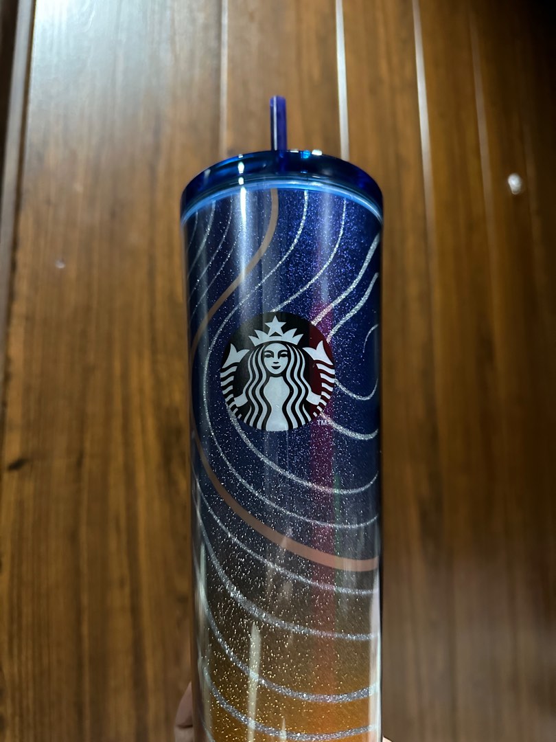 Starbucks Tumbler Indigo Cold Cup, Furniture & Home Living, Kitchenware ...