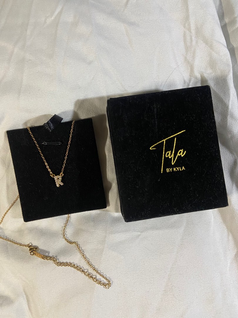 Tala by Kyla 'R' Letter Necklace with Box, Women's Fashion, Jewelry ...