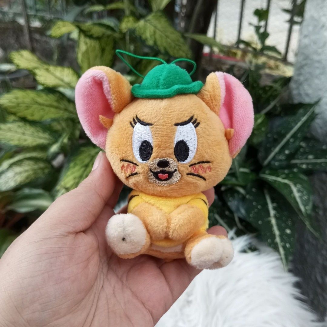 TOM and JERRY- Jerry Mouse Mascot 4 inches Original Plush Toy, Hobbies ...